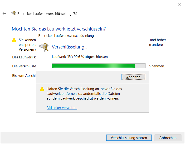 Smartcard Identifizierung für BitLocker To Go » Verschlüsselt.IT